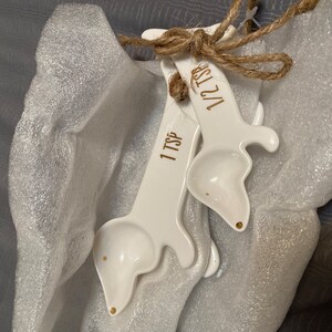 Cat Ceramic Measuring Spoons, Measuring Spoon Set of 4, Spoon Baking ...