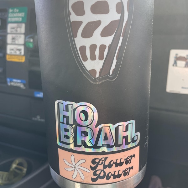 Holographic Ho Brah Hawaii Vinyl Sticker - Etsy
