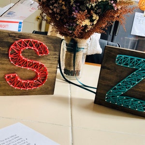 DIY String Art Kit Initial String Art Kit Letter String Art Kit Simple String Art Kit DIY Made ...