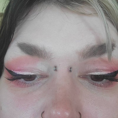 Large Spike Vertical Labret Jewelry, Angel Fangs Piercing Curved ...