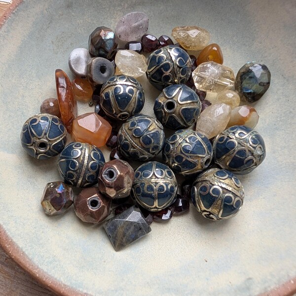 Beads, Old Beads, Finding,25 PCS Jewelry Beading Supplies,vintage Bead ...