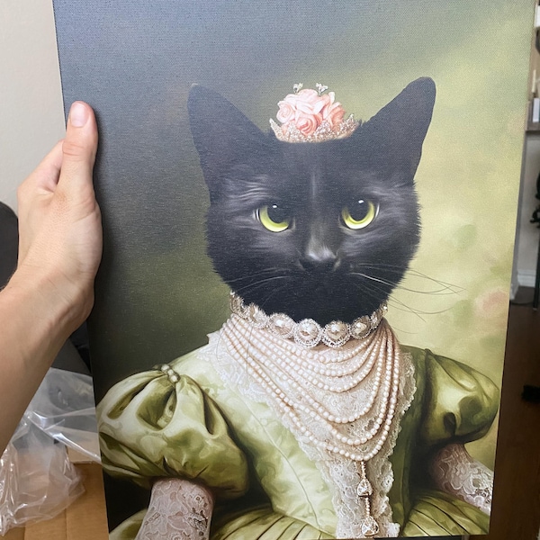 Custom Royal Cat Portrait, Renaissance Cat Painting, Pet Lovers Gift ...