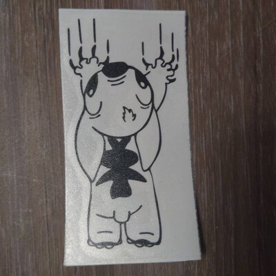 Scratching Stitch Vinyl Decal/sticker - Etsy