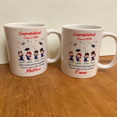 Personalized Graduation Coffee Mug, Graduation Gift 2020, Custom Grad ...