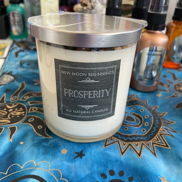 Prosperity Candles Success Crystal & Herb Candle Soy Aromatherapy ...
