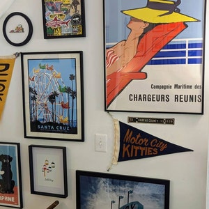 Cubbies Pennant Handcrafted Vintage Style Chicago Cubs Baseball Canvas ...