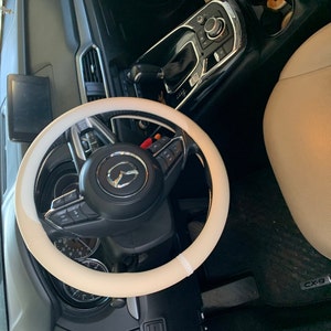 Kawaii Black White Plush Puppy Steering Wheel Cover Cute - Etsy