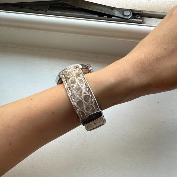 Waxy Brown Leather Rally Holes Bund Strap 20mm 22mm Bund Watch Band ...