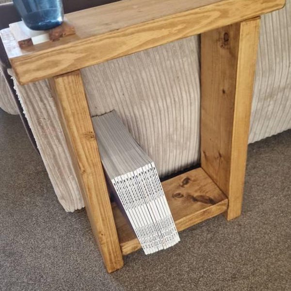 Rustic Radiator Cover With Hairpin Legs - Scaffold Board Hallway Table ...