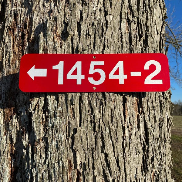 15x4 Reflective Custom Address Sign - Etsy
