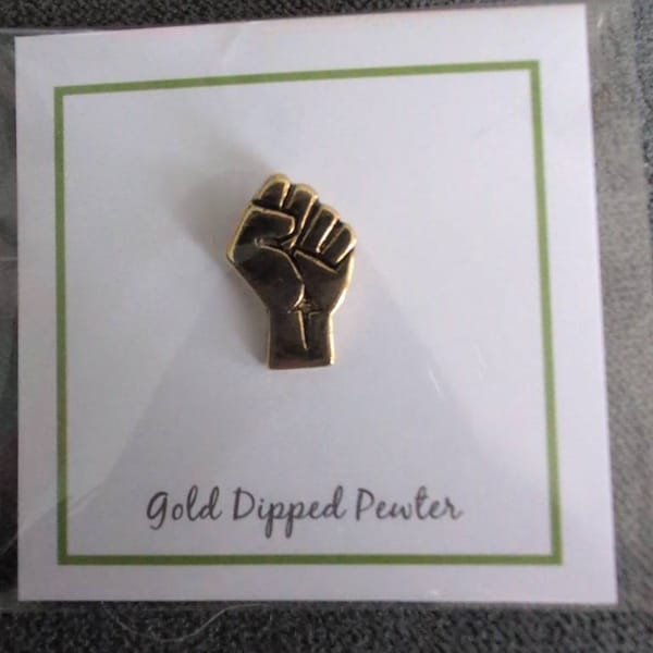 Civil Rights Gold Dipped Pewter Lapel Pin- CC653G- Civil Rights, Black ...