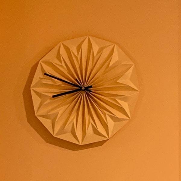 Origami Wall Clock by Nellianna - Etsy UK
