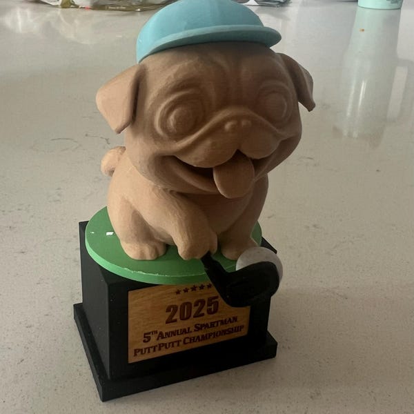 Custom 3D Printed Trophy: Personalized Award, Funny Office Recognition ...