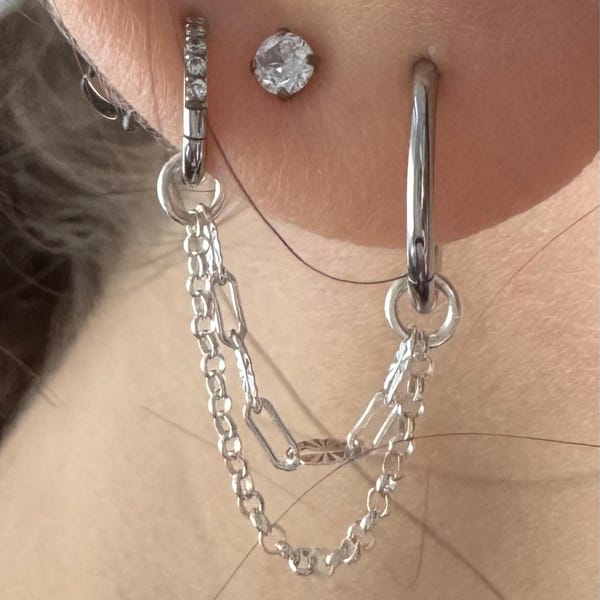 Hidden Helix Chain, Helix Chain, Double Helix Chain, Helix Earring ...