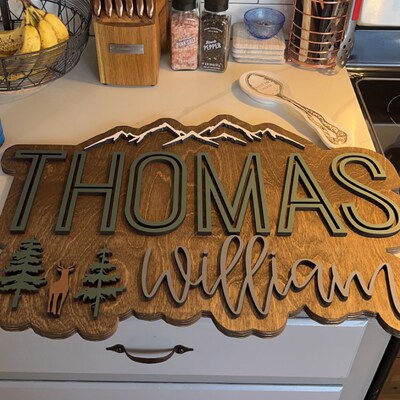 Name Cutouts for Nursery, Wood Letters for Wall, Name Sign, Nursery ...