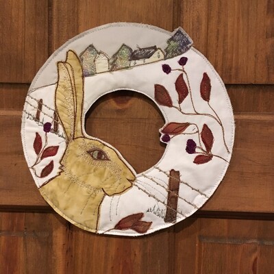 PDF Pattern for Highlands Quilt Block 1 Pheasant and Wild Grasses Raw ...