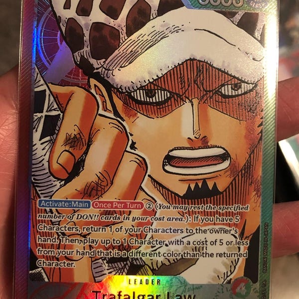 Set of 8 Custom TEXTURED & Holo One Piece OP TCG Leader Cards OP03 ...