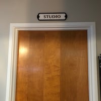 Wooden Studio Door Sign. Vintage British Railway Style. Handmade Retro ...