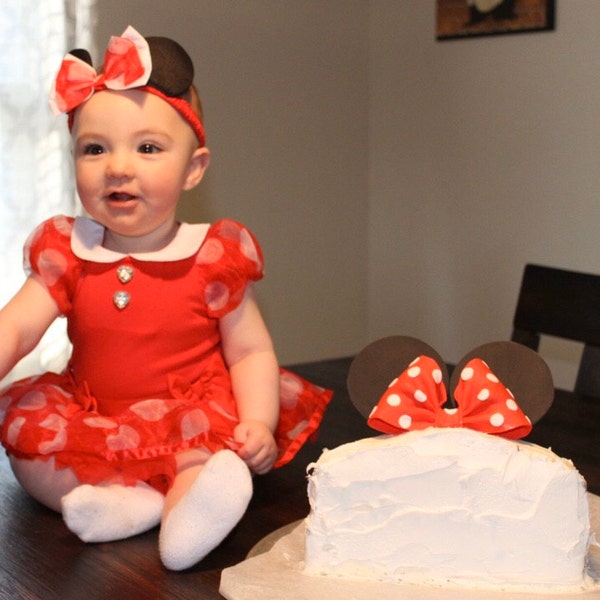 Edible Mouse Ear Cake Topper,minnie Bow Topper, Minnie Cake Topper, Hot ...