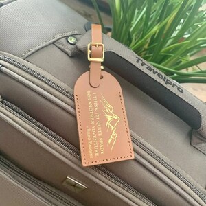 Adventure Awaits With Compass Luggage Tag Gifts Traveler | Etsy