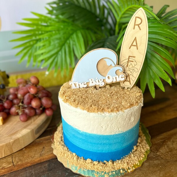 Surfboard Cake Topper Custom Surfing Cake Topper Boho Cake Topper ...