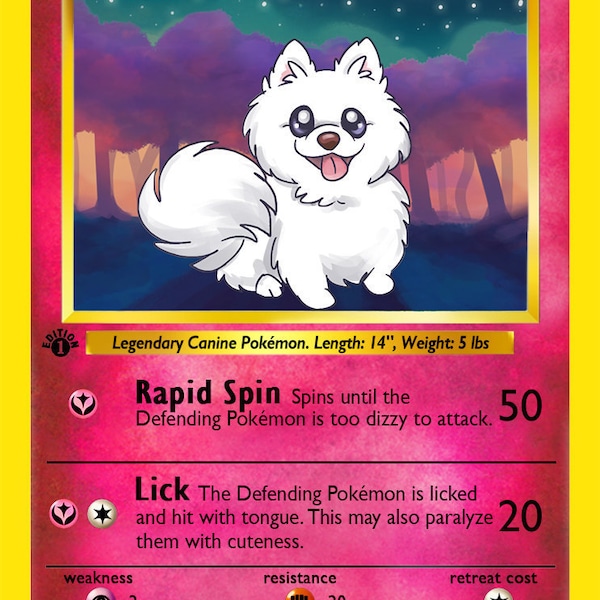 Your Pet as a Pokemon Card - Etsy