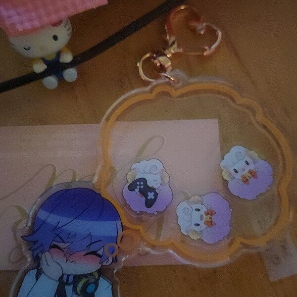 Shaker Charm Obey Me Royals Diavolo Barbatos MC Sheep Chan Fanmade - Etsy