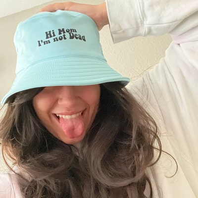 CUSTOM Wavy Groovy Font Bucket Hat 4 Colors to Choose Completely Custom ...