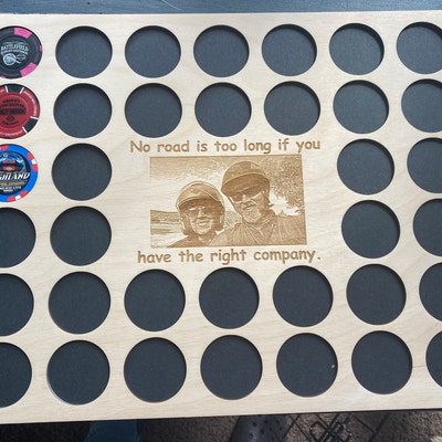 Photo Engraved Poker Chip Display Frame Insert Fits 36 Harley or Casino ...