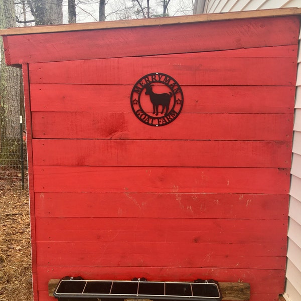 Custom Metal Goat Sign, Livestock Metal Pen Sign. Custom Personalized ...