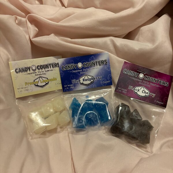 Pineapple Candy Dice, Kohakutou Gummies, Dungeons and Dragons, Roll for ...