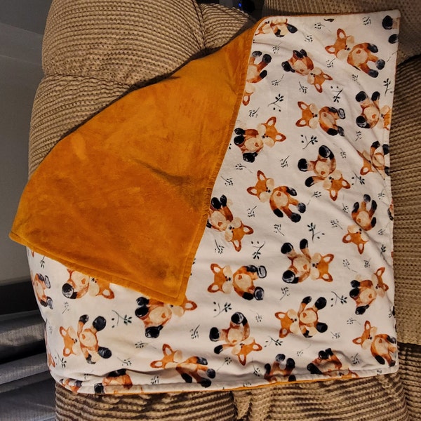 Burnt Orange Aztec Baby Blanket; Minky Baby Lovey; Boho Nursery; Gender ...