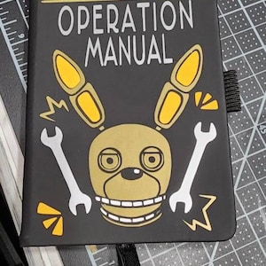 Springtrap and Springbonnie Operational Manual Notebook FNAF Inspired ...