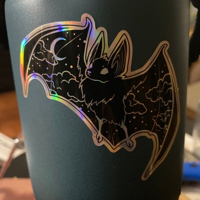 Holographic Bat Sticker - Etsy
