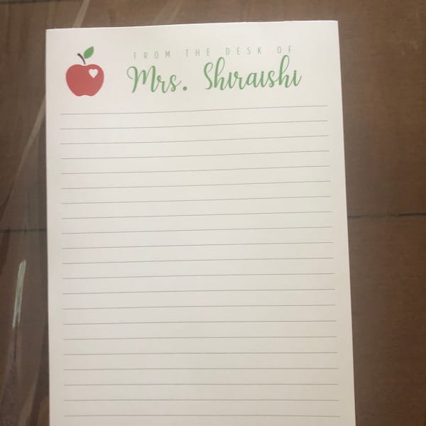 Teacher: From the Desk of Notepads , Notes, Personalized Stationary ...