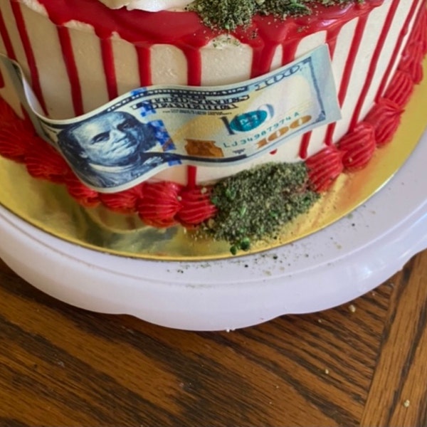 Edible Money 100 Dollar Bills for Cakes, New One Hundred Dollar. Made ...