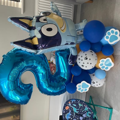 DIY Large Bluey Balloon Sculpture, Bluey Kids Birthday Balloon ...