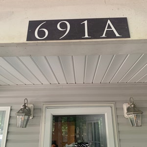 Address Sign, Black Address Sign, House Numbers, Metal Address Sign ...