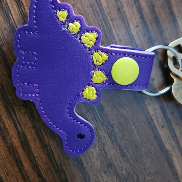 Stegosaurus Keychain, Stegosaurus Key Chain, Stegosaurus Keyring ...