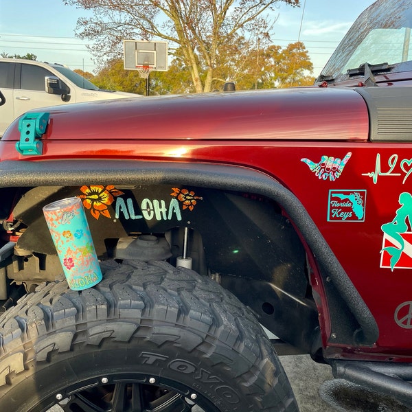 Aloha Decal, Shaka Sticker, Aloha Vibes, Hang Loose, Laptop Decal ...