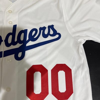 Los Angeles Dodgers Lettering Kit for a 2000 Home Authentic Jersey ANY ...