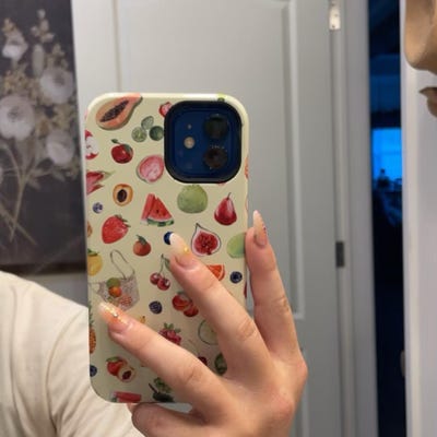 Cherry Phone Case, Pink Girly Phone Cover, Cherries With Bows, iPhone ...