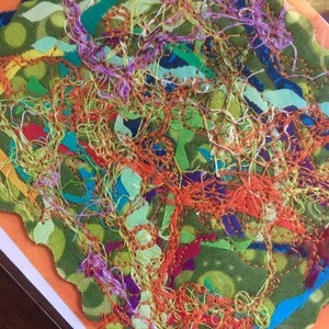 Tree Garden Fiber Art, Landscape Art to Frame, Home Decor, 5 X 7 - Etsy