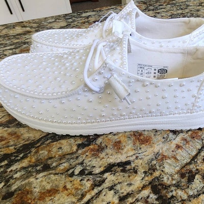Womens / Wedding Custom Dude Shoes Perfect for Custom Gifts, Bridal ...