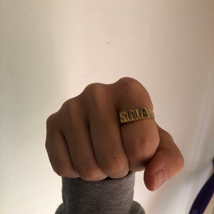 Year Ring / Name Ring / Date Ring / Birthday Ring / - Etsy