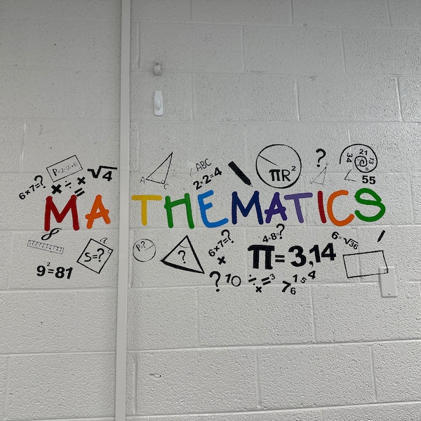 Math Wall Decal: Mathematics Vinyl Art for Classroom Decor - Etsy