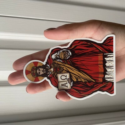 Large 4 Ave Christus Rex Sticker - Etsy