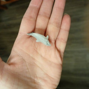 Tiny Manta Ray Figurine Soft Plastic Stingray for Diorama or Aquarium ...