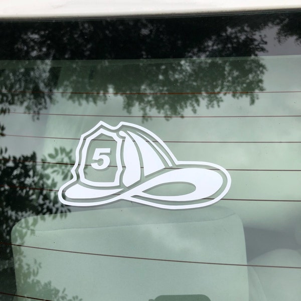 Firefighter Decal, Helmet Decal, Custom Firefighter Sticker, Car ...