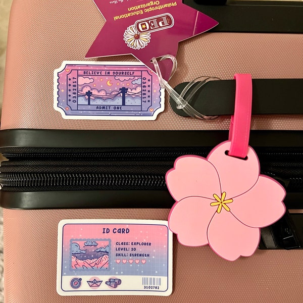 Ticket Cute Aesthetic Vinyl Sticker | Valentines Day Stickers, Kawaii ...